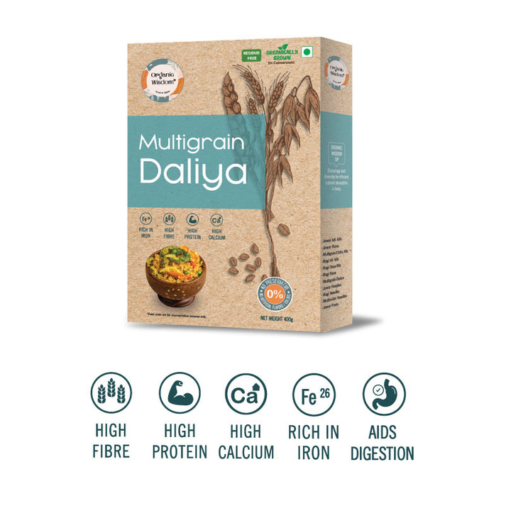 Buy Nutritious Multigrain Dalia (400g) Online - Organic Wisdom